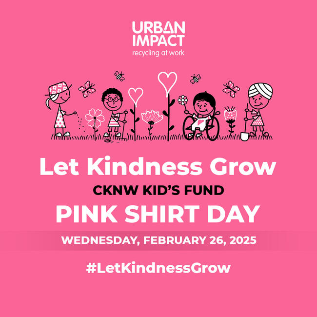 Let Kindness Grow - Pink Shirt Day 2025 | Urban Impact